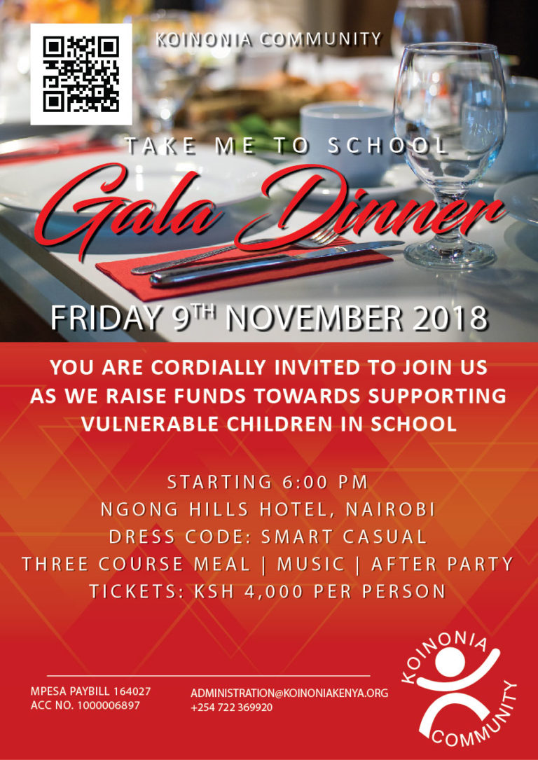 Koinonia Community Charity Gala Dinner 2018 - Koinonia Community